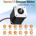 3Pack Nema 17 Stepper Motor 1.8‌°‌ 2 Phase High Torque 0.84Nm(118.95oz ...