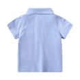 CUZIBR Toddler Baby Boys Polo Shirts Short Sleeve Button Down Color ...