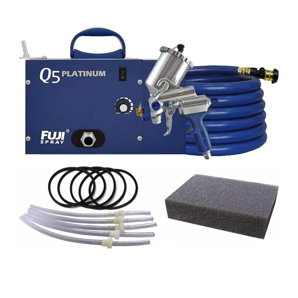 Fuji Q5 Platinum Quiet HVLP Spray System and Gravity Cup Parts with Q ...