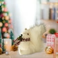 Christmas Squirrel Statue Squirrel Figurines White Wooden Squirrel ...