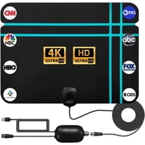 Pro HD TV Antenna– 1900+ Mile Enhanced Range, Supports Indoor/Outdoor ...