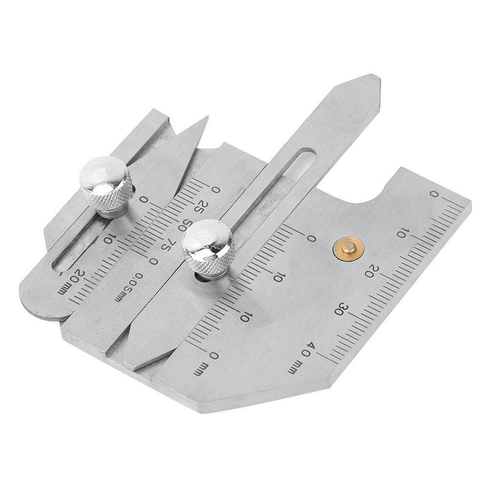 Tebru Pipe Welding Gauge, Welding Inspection Ruler,Stainless Steel ...
