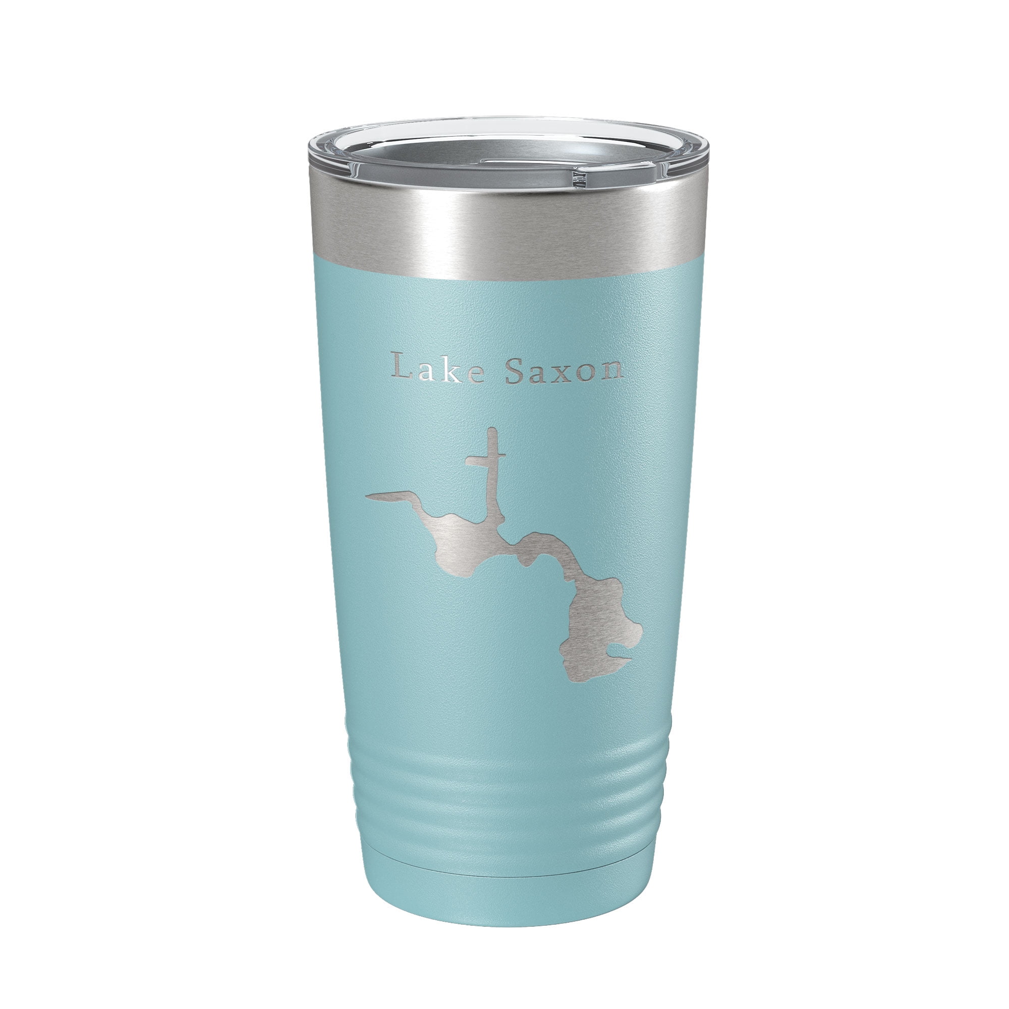 Lake Saxon Map Tumbler Travel Mug Insulated Laser Engraved Coffee Cup ...