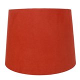 Urbanest Suede Style Lamp Shade, 14", Red, Hardback, 150 Watts Maximum ...