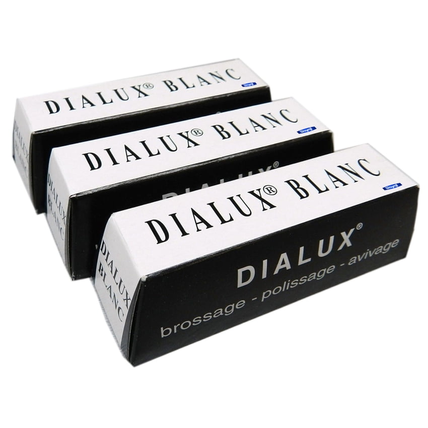 WHITE DIALUX POLISHING COMPOUND 3 BARS BLANC ROUGE POLISH GOLD, SILVER ...