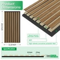 4Pcs 24" x 12" Wood Slat Acoustic Wall Paneling for Modern Interior ...