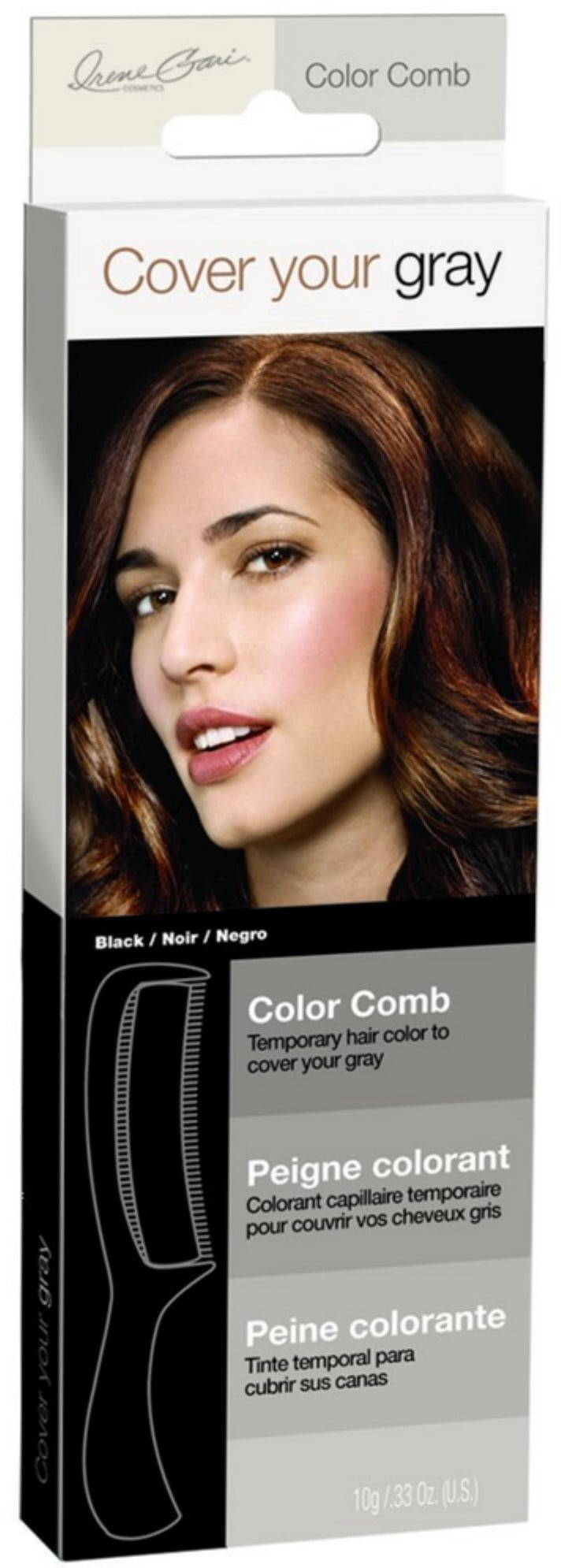 Cover Your Gray Color Comb, Black 1 ea (Pack of 2) - Walmart.com