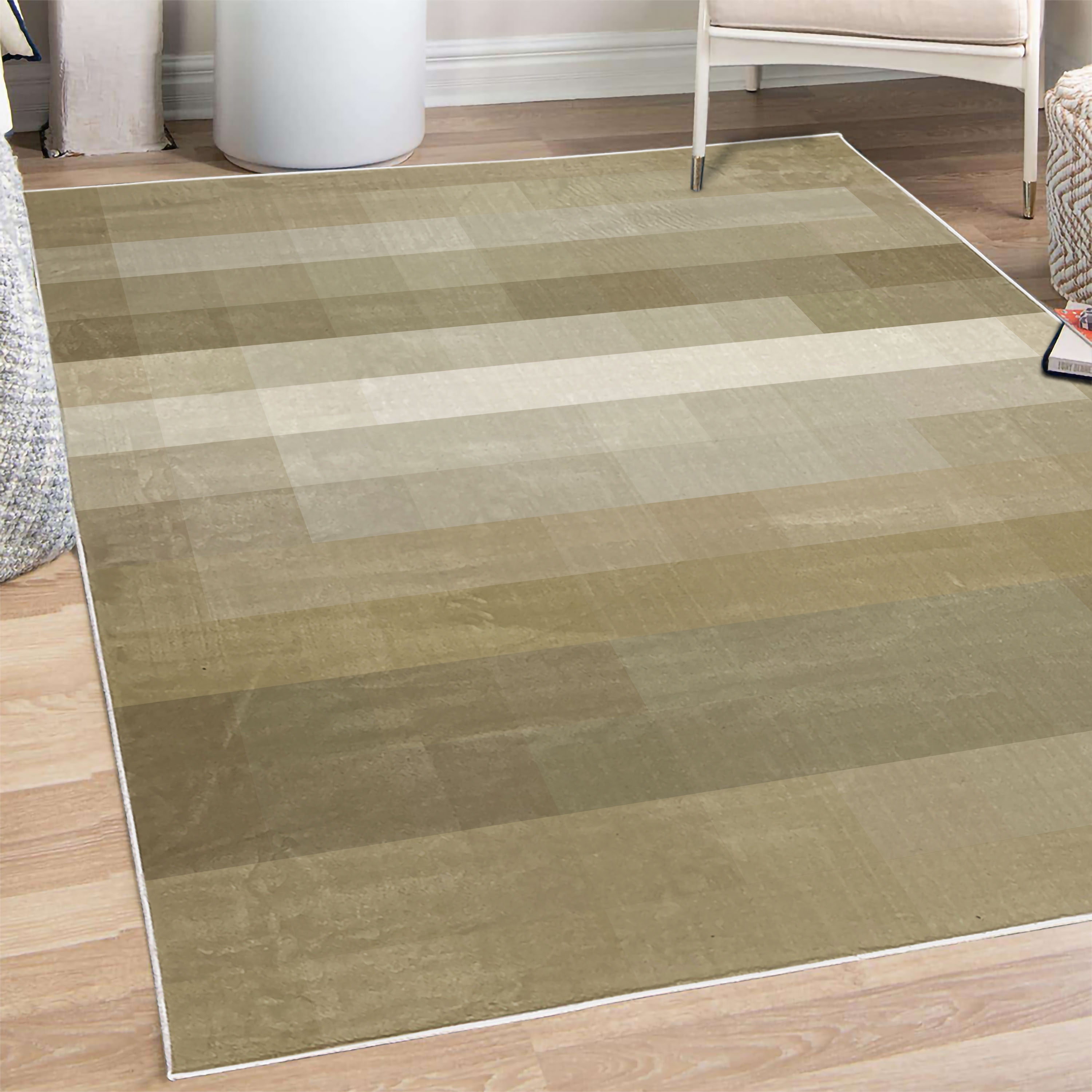 Palette Decorative Rug, Abstract Vortex Swirls and Shapes Pattern ...