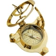 3" Sundial Compass - Solid Brass Sun Dial Rustic Vintage Home Decor ...