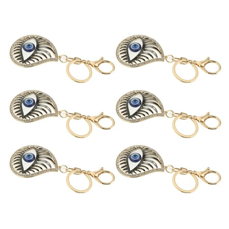 Eye Keychain, 6PCS Versatile Rhinestone Eye Keychain Add Highlight ...