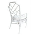 New Pacific Direct Kara Rattan Dining Side Arm Chair White - Walmart.com