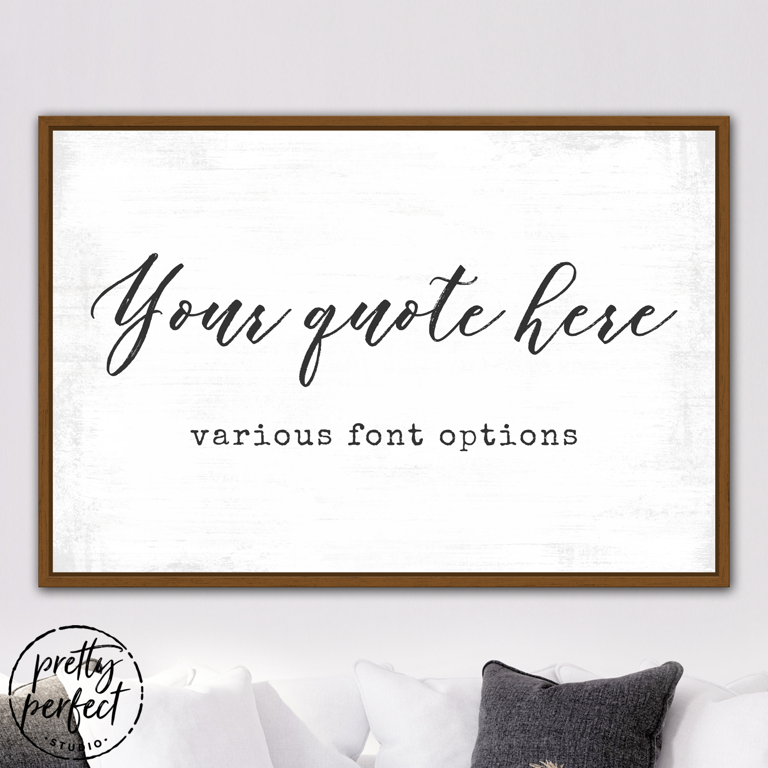 Pretty Perfect Studio Create Your Own Custom Canvas Quote Sign on Wall ...