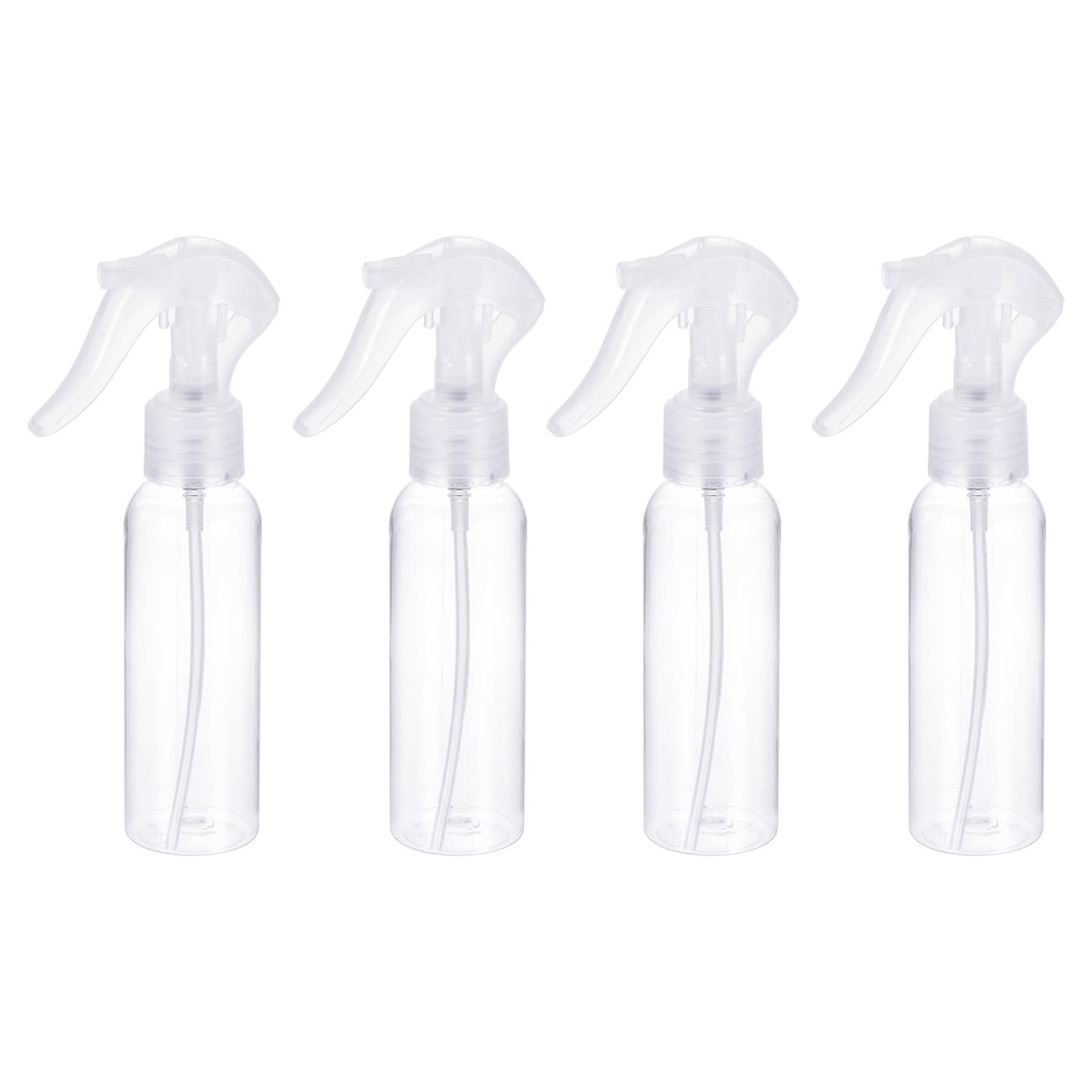 Uxcell 100ml Spray Bottles Refillable Mist Sprayer Plastic Clear 4 Pack ...