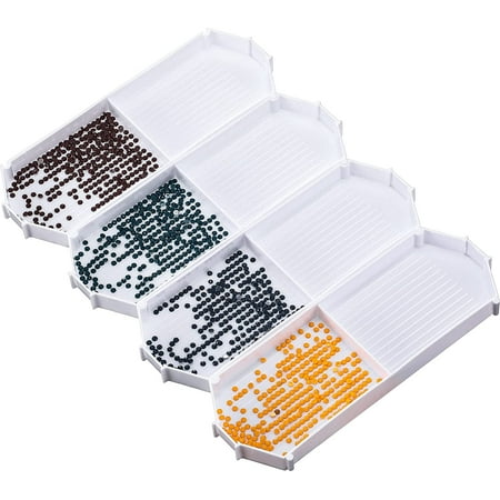 8 Pieces Plastic Diamond Sorting Trays Bead Sorting Trays Diamond ...