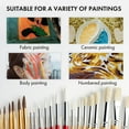 ARTIFY 38 Pieces Paint Brushes, Intermediate Series, Nylon Hairs Art ...