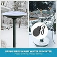 250W De-Icer Birdbath Heater with Black Teflon Coating, Integral Cast ...