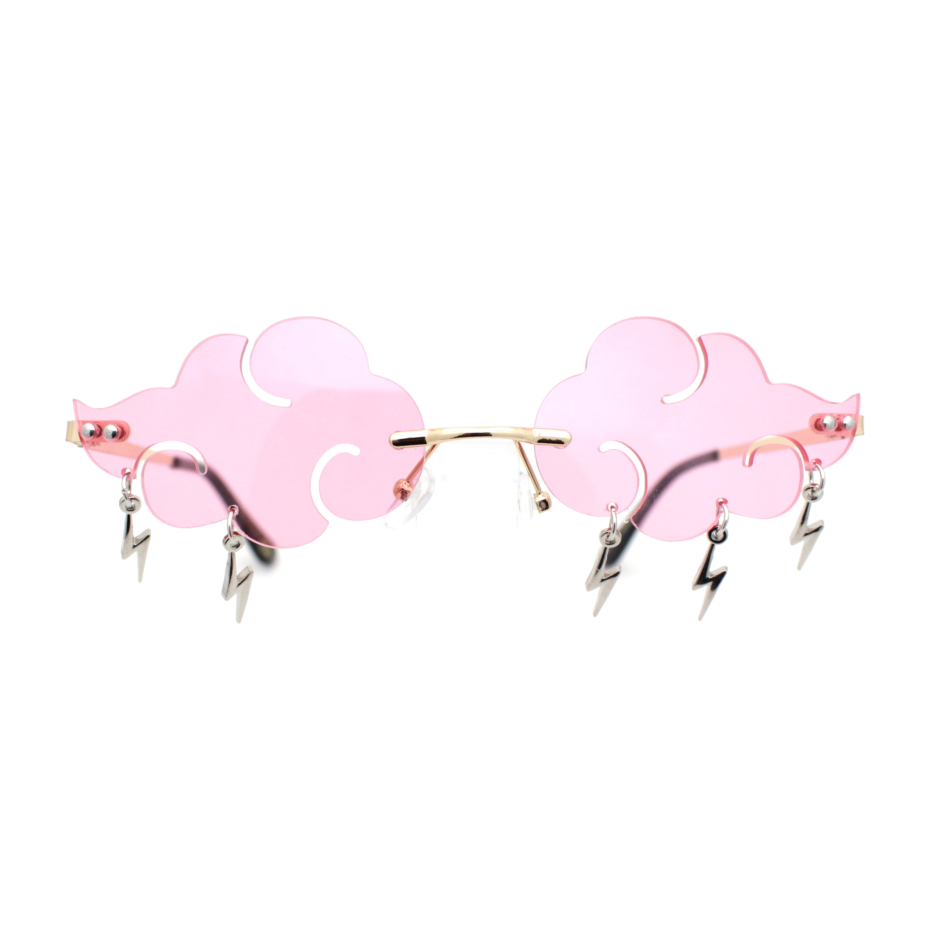 Rimless Cloud Shape Lens Lightning Bolt Tessle Runway Fashion ...