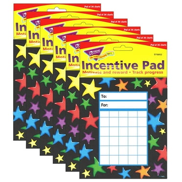 TREND Stars 'n Swirls Incentive Chart, 17" x 22", Pack of 6 - Walmart.com