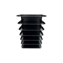 Huron 7-Compartment Steel File Organizer Black (HASZ0150) - Walmart.com
