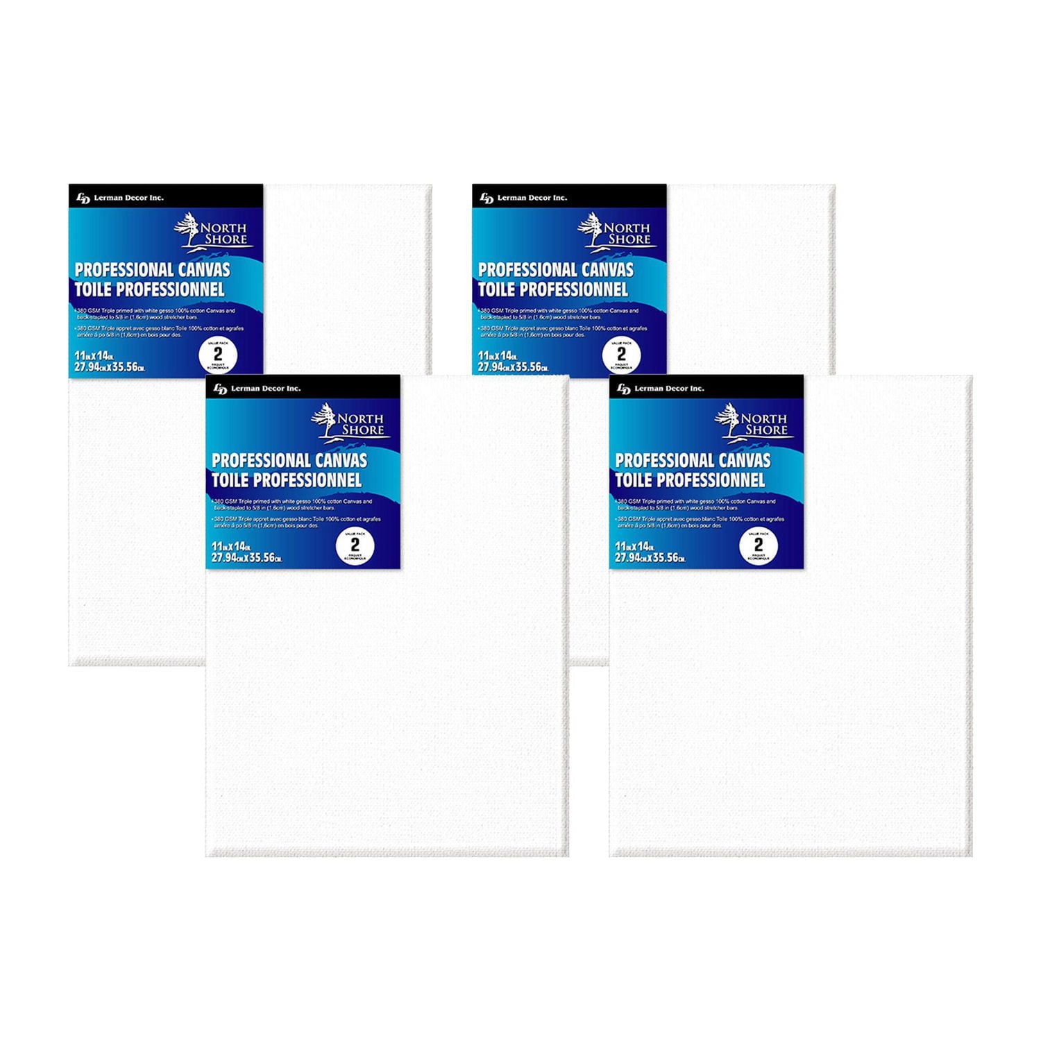 Click here for North Shore 4 Pack 11X14 Canvas 11 In X 14 In prices