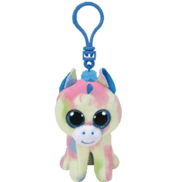 TY Beanie Boos - SUNSET the Unicorn (Glitter Eyes) (Plastic Key Clip ...