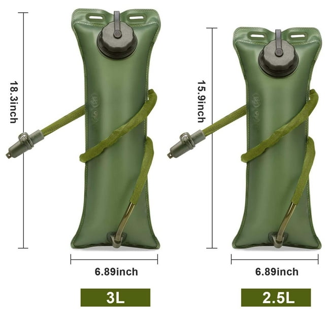 Htwon 3L Water Bladder Bag Hydration Backpack Pack Hiking Camping ...