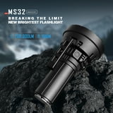 IMALENT MS32 LED Flashlight, 200000 Lumen, 32 Cree XH70 II LEDs, 100W ...
