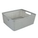 Simplify 10 Pack Plastic Organizing Storage Basket Set, Grey - Walmart.com