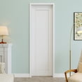 18"x80" Interior 1 Panel Shaker Door Slab With Jamb Solid Core Panel ...