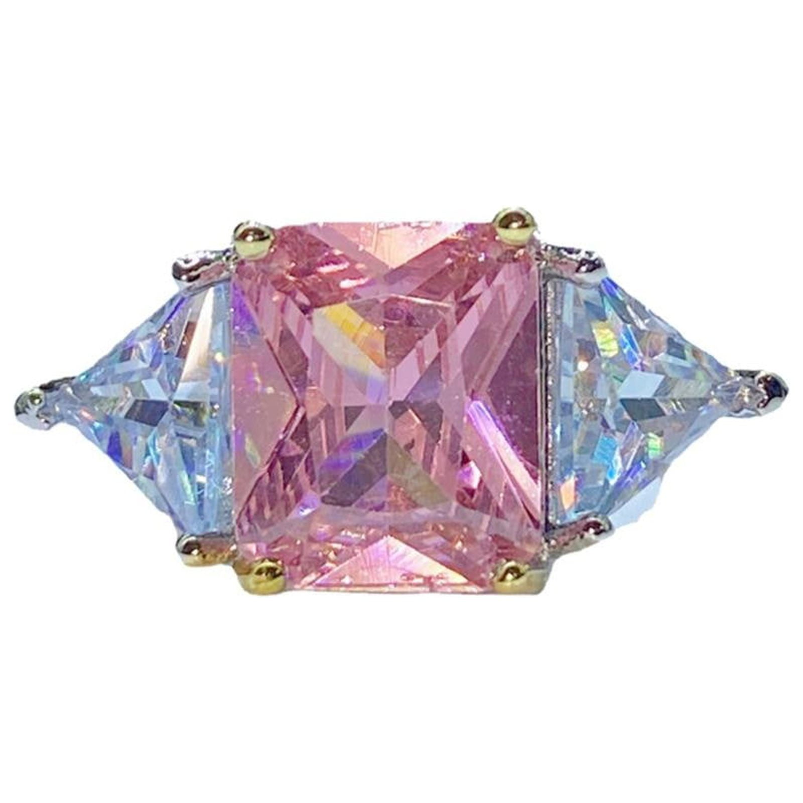 Click here for Visit The Sunlet Store Fashion Square Ring Pink Zi... prices