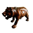 D-Art Collection Traditional Teak/Mahogany Solid Wood Tiger Statue in ...