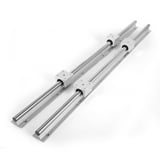 VEVOR SBR Linear Rail 16-800mm 2xLinear Guideway Rail and 4X Bearing ...