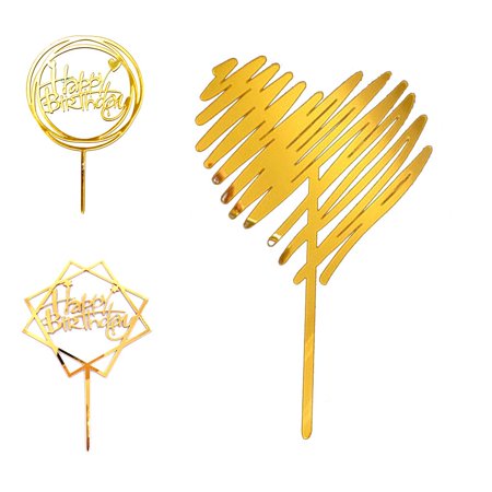 braveheart Happy Birthday Acrylic Cake Toppers Sticks Picks Cakes tool ...