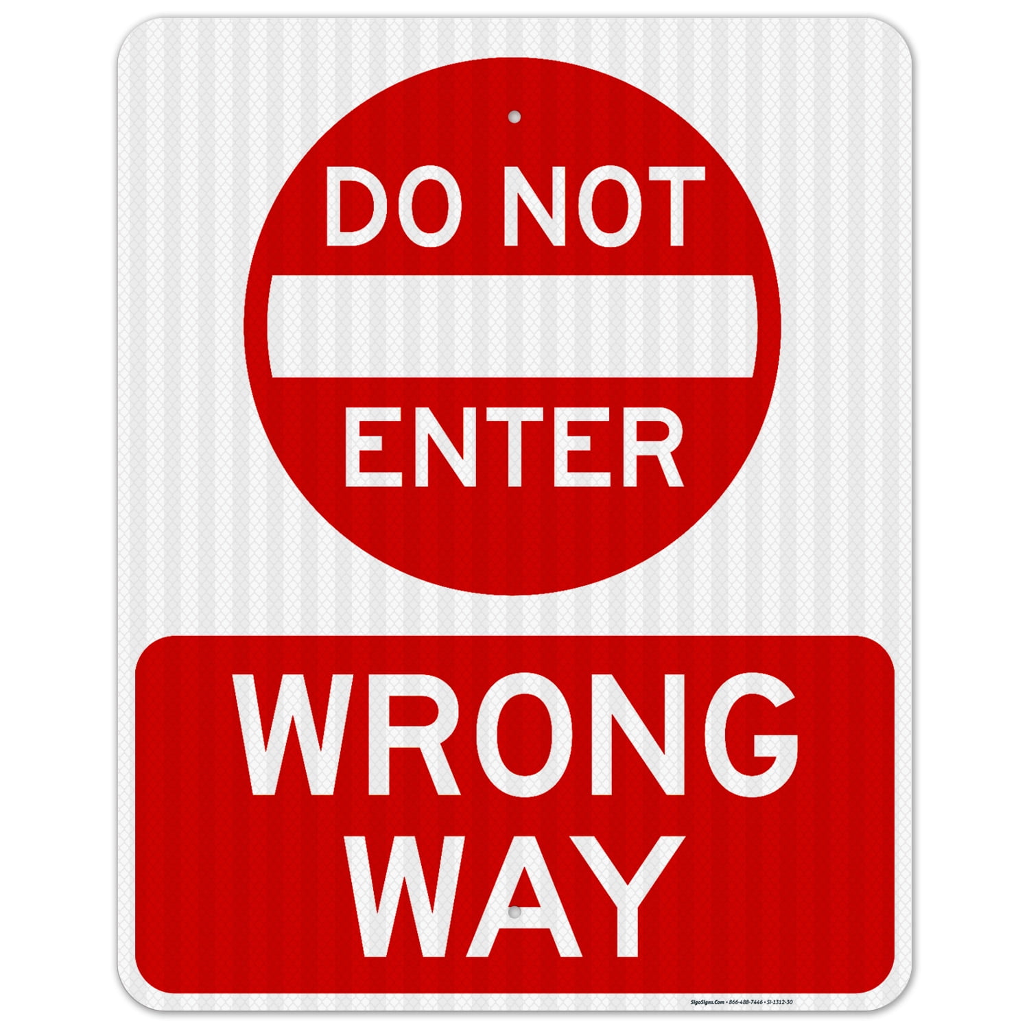 Do Not Enter Wrong Way Sign, - Walmart.com