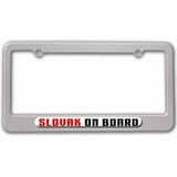 Slovak On Board, Slovakia License Plate Tag Frame, Multiple Colors ...