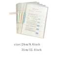 5-Pack A4 Rotating Side Opening Plastic File Folders Large Capacity ...