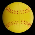 's Soft Training Softball, PU Foam Yellow Baseball Ball for Practice 7 ...