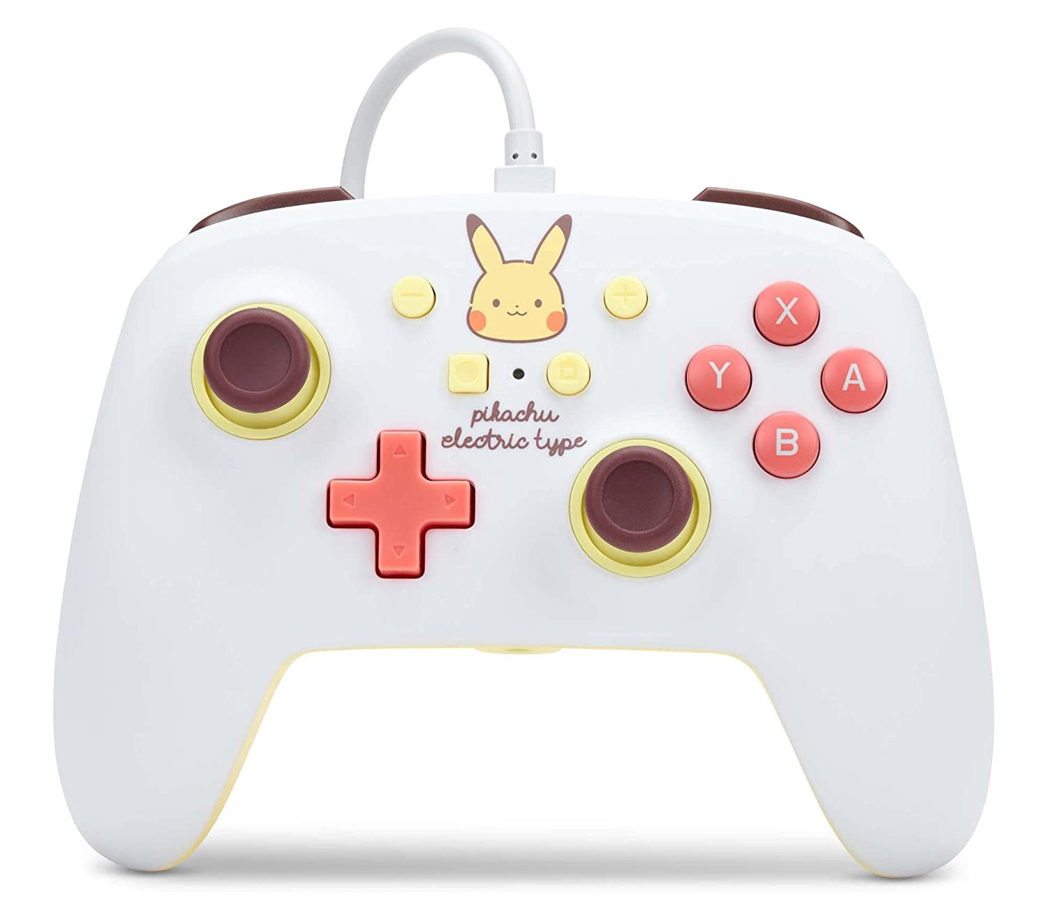 Control Alambrico Pikachu Electric Type PowerA Blanco Nintendo Switch ...