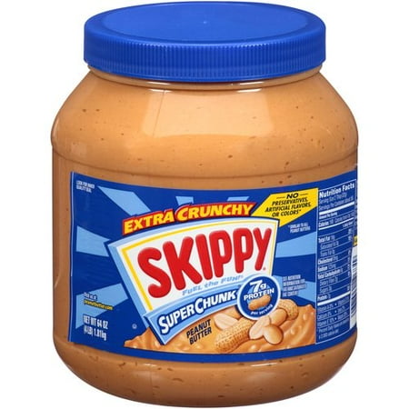 Skippy Super Chunk Extra Crunchy Peanut Butter, 64 oz - Walmart.com