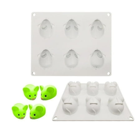 6 Hole Cartoon Mouse Shape Mousse Mold | Walmart Canada