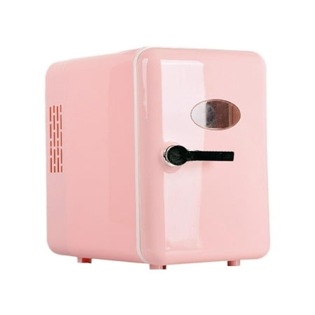 Mini Fridge Plug in 6 Liters Personal Refrigerator for Food Cosmetics ...