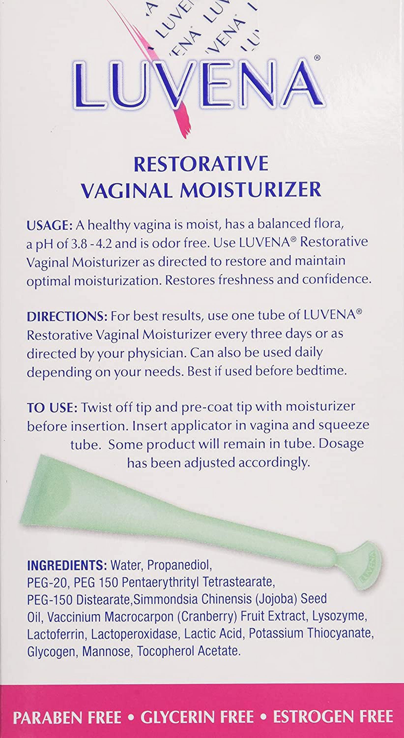 Luvena Vaginal Moisturizer & Lubricant Pre-Filled Applicators 6 ea ...