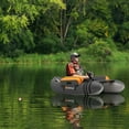Goplus Inflatable Fishing Float Tube w/Pump & Storage Pockets & Fish ...