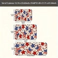 Black Independence Day Flannel Floor Mat - Patriotic Stars And Stripes ...