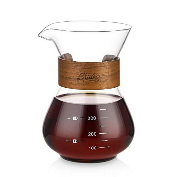 Small Pour Over Coffee Maker, Portable Drip Coffee Brewer, Mini Glass ...