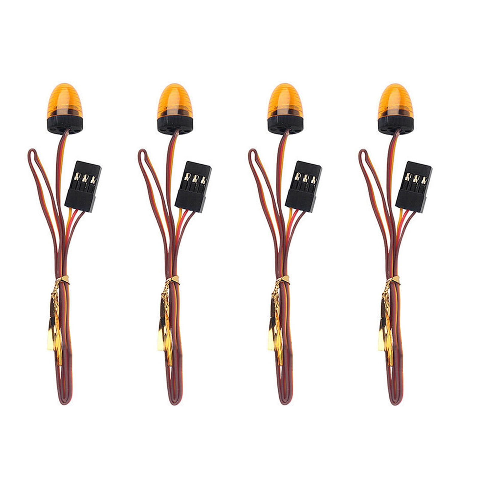 4X 1/10 RC Model Car 4.8-6V RC Car LED Strobing Flashing Rotating ...