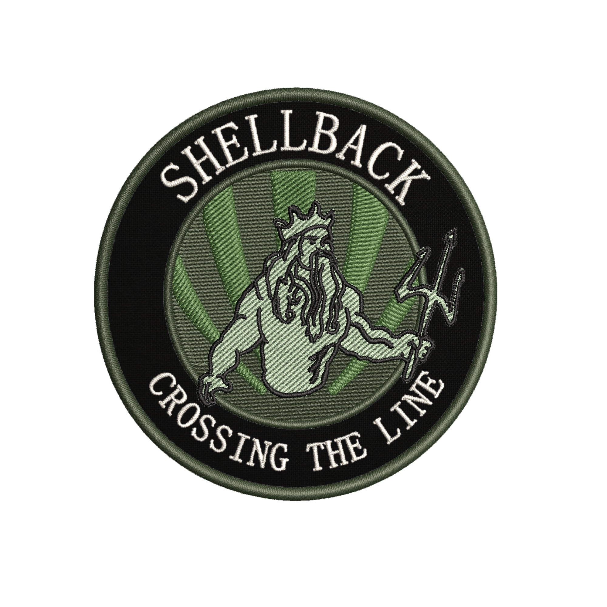 Shellback Crossing The Line Embroidered DIY Iron on or Sew-on ...