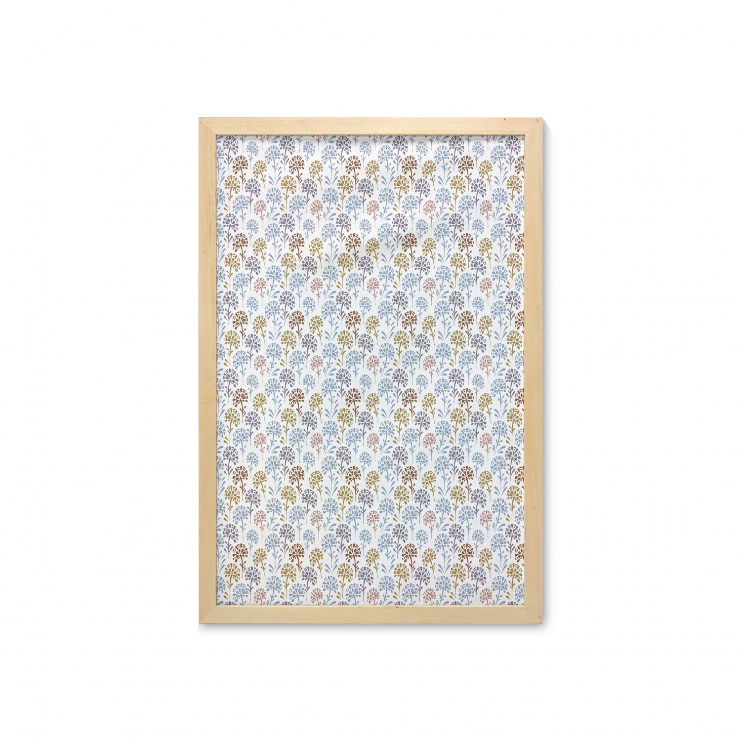 Botany Wall Art with Frame, Nature Wonder Fun Pattern with Colorful ...