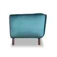 Tupper Mid-Century Living Room Tufted 78" Back Turquoise Velvet ...