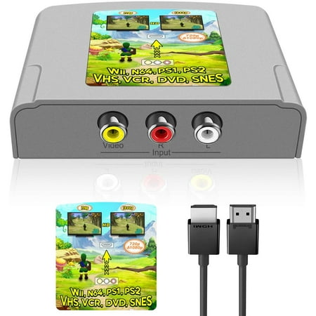 AV to HDMI Converter, RCA to HDMI, Composite to HDMI Adapter Support ...